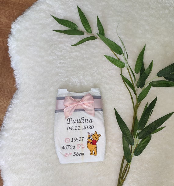 Bestickte Windel im Winnie Pooh Design | Etsy