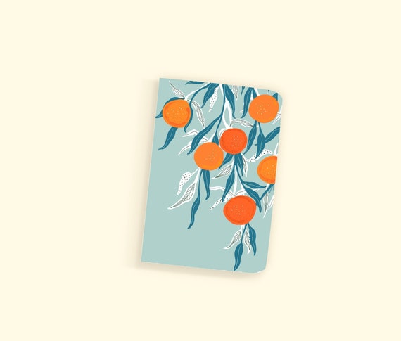 Oranges Mini Notebook Pocket-size Printed Notebook Fruit | Etsy