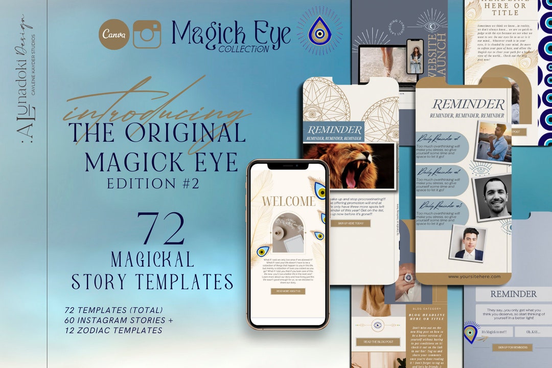 Unique Evil Eye Instagram Story Template, Spiritual Instagram, Evil Eye ...