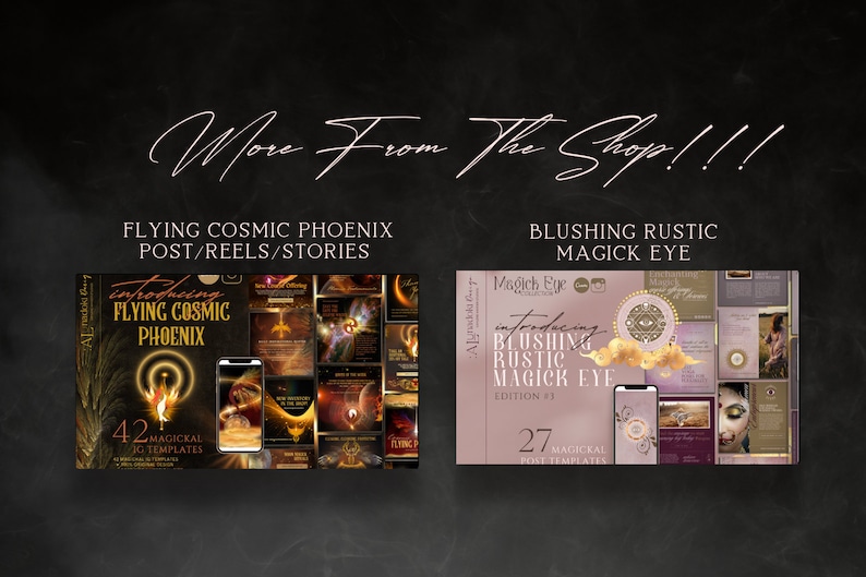 Unique Spiritual Moon Phases Instagram Post Templates - Etsy