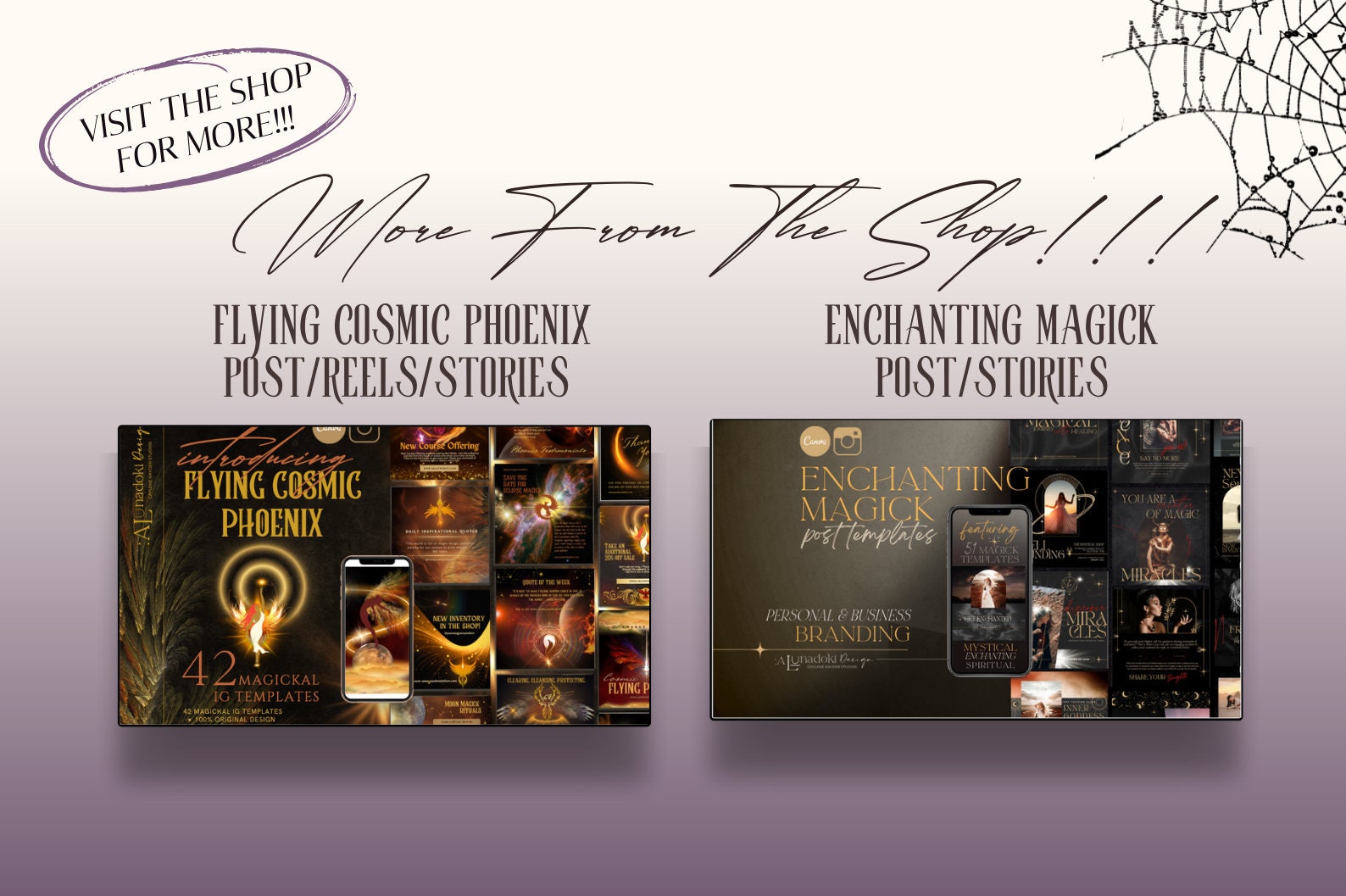 DIY Witchy Gothic Logo Template Witchy Logo Kit Halloween - Etsy UK