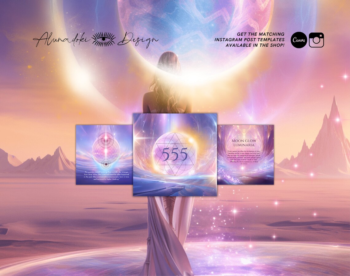 Spiritual Wix Website Template, Mystical Pink Purple Website Theme ...