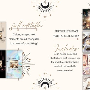 Spiritual Instagram Story Template, Magical Canva Template, Moon Magick ...