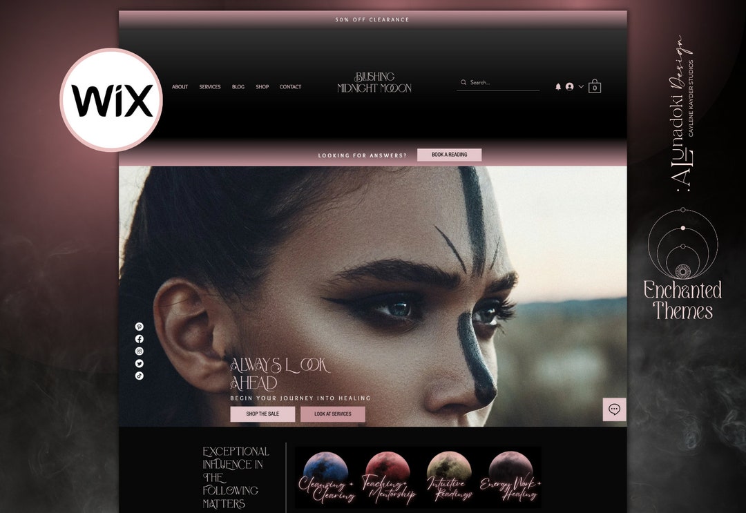 Wix Website Template Spiritual, Wellness Coach Website Design, Creative ...