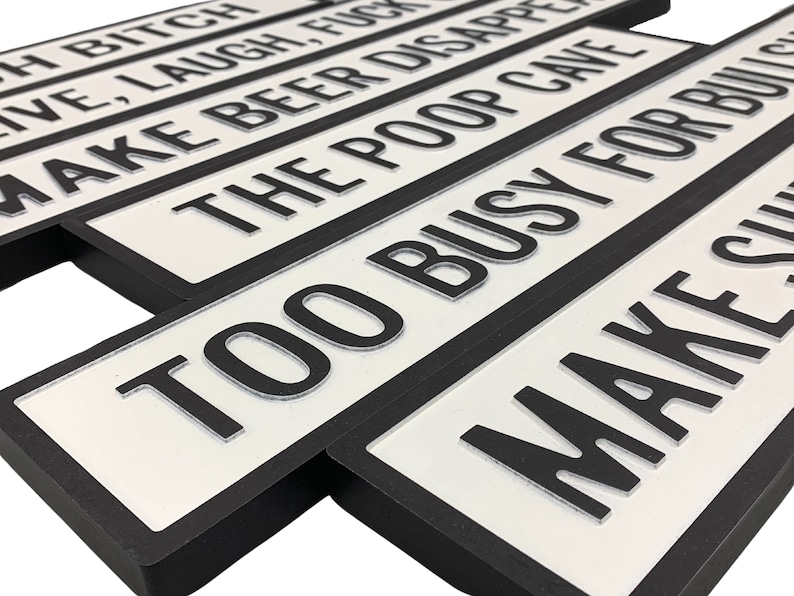 Have a Nice Poo - 3D White & Black Road Sign - Etsy UK
