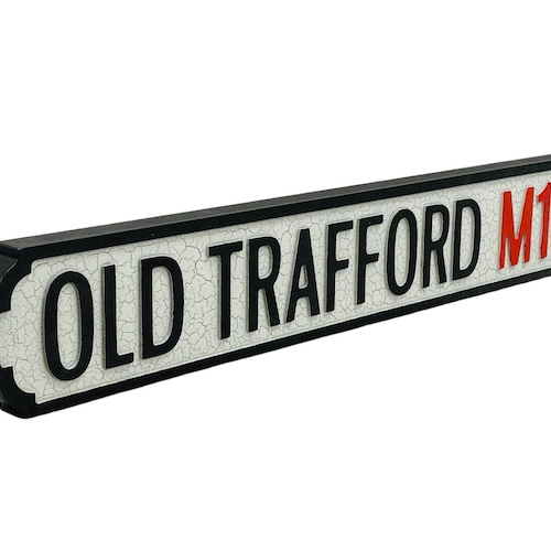 MANCHESTER United-football Sign-old Trafford-football Street - Etsy UK