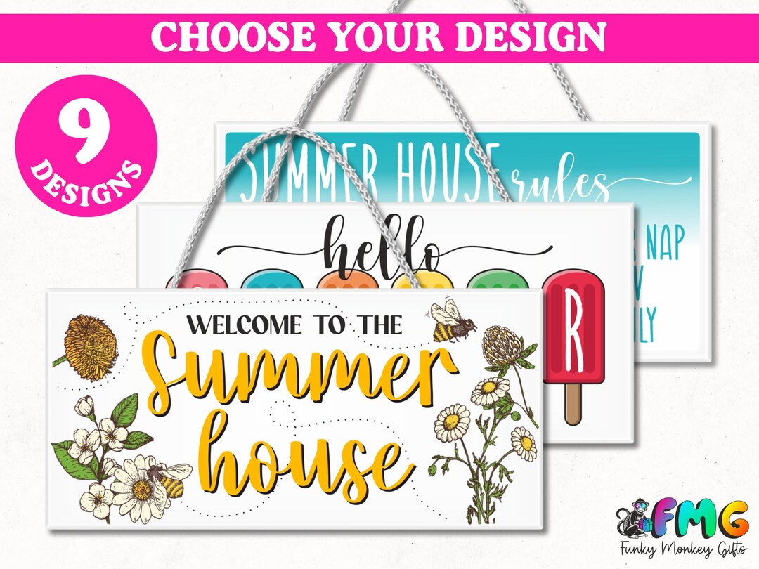 Summer House Sign for Summer House Gift for Her Shed Funny Summer House ...