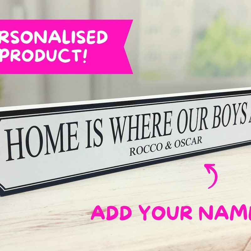 Home is Where My Boys Are At - Etsy UK