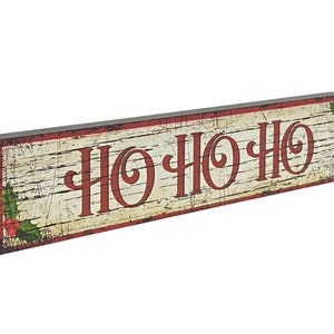 Ho Ho Ho Retro Block Christmas Sign - Etsy