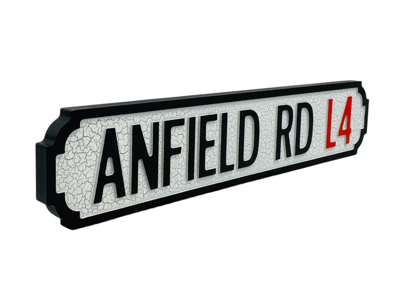 ANFIELD RD L4 Novelty Vintage Street Sign Liverpool Football | Etsy