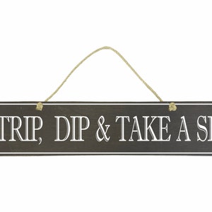 STRIP DIP And Take A SIP Outdoor Wooden Hanging Hot Tub | Etsy