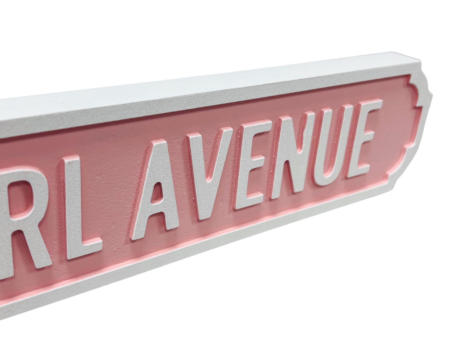 Pink Wooden Pretty Girl Avenue Sign: Vintage Style Bedroom Decor - Etsy UK