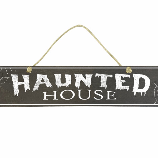 Haunted House Sign - Etsy UK