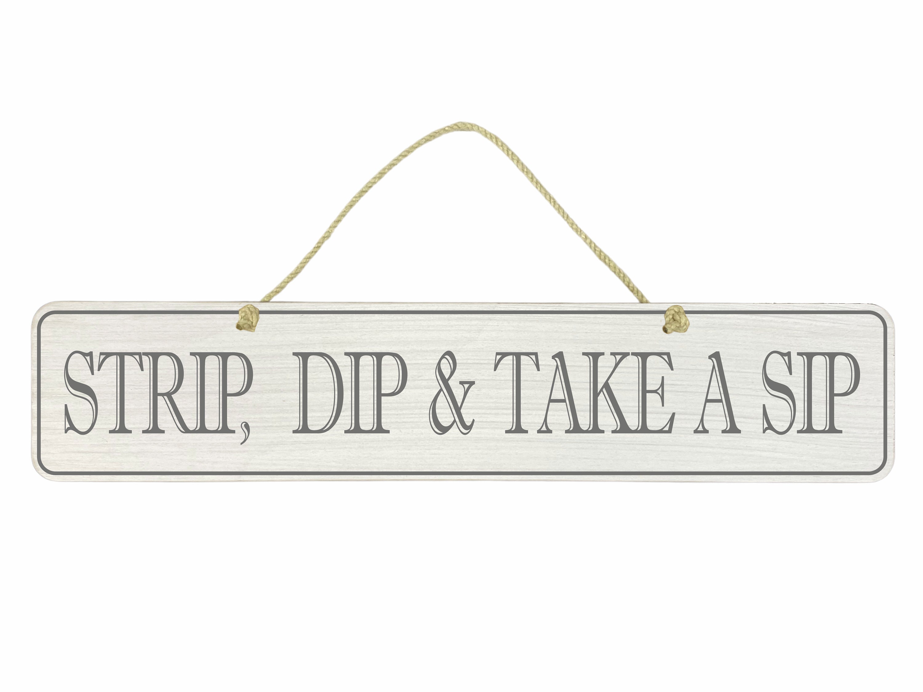 STRIP DIP and Take A SIP Outdoor Wooden Hanging Hot Tub - Etsy UK