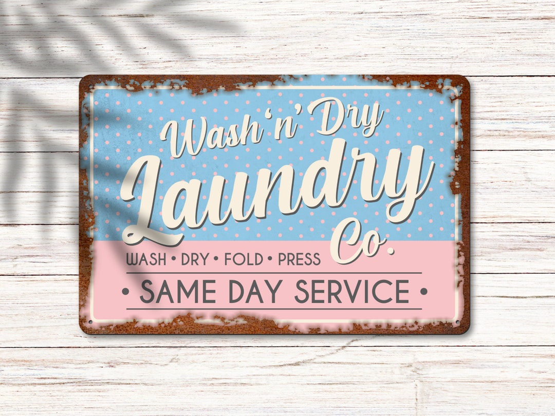 Wash 'n' Dry Laundry Co. Wash Dry Fold Press Same Day - Etsy