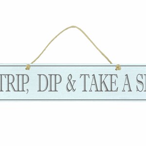STRIP DIP and Take A SIP Outdoor Wooden Hanging Hot Tub - Etsy UK