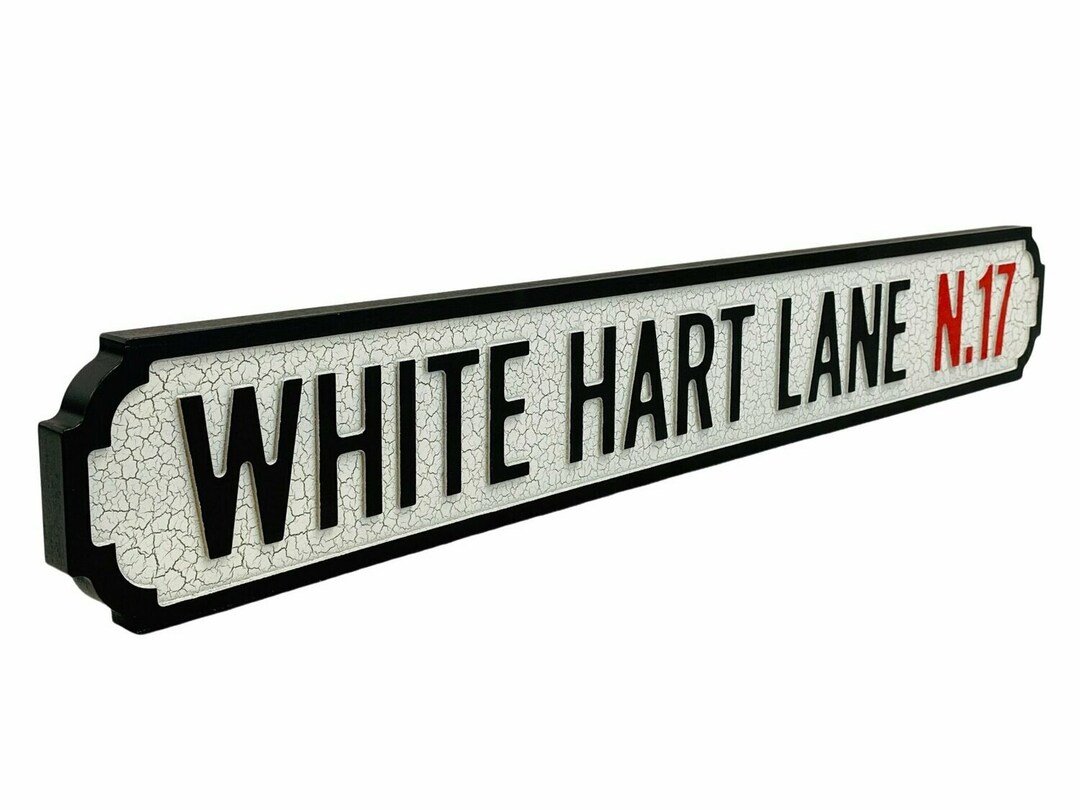 White Hart Lane Street Sign, Tottenham Hotspur Football Club Decor - Etsy