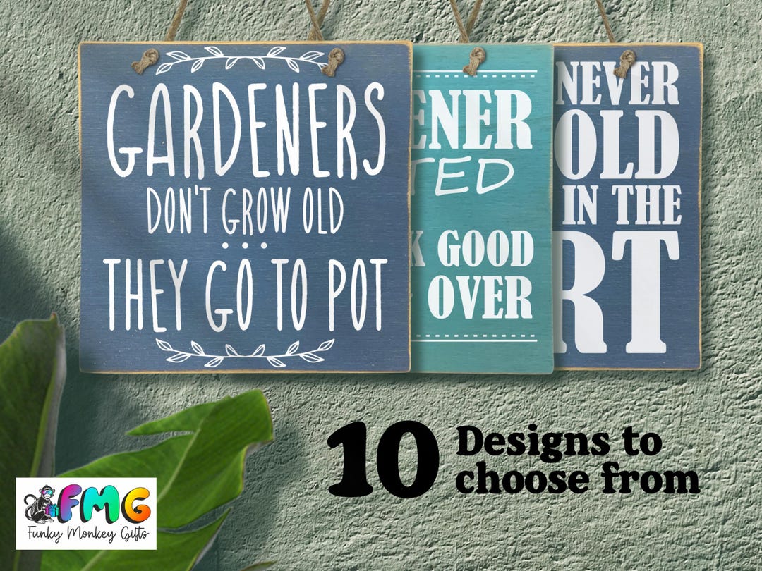 Funny Garden Sign, Wooden Outdoor Shed Decor, Gardening Gift - Etsy