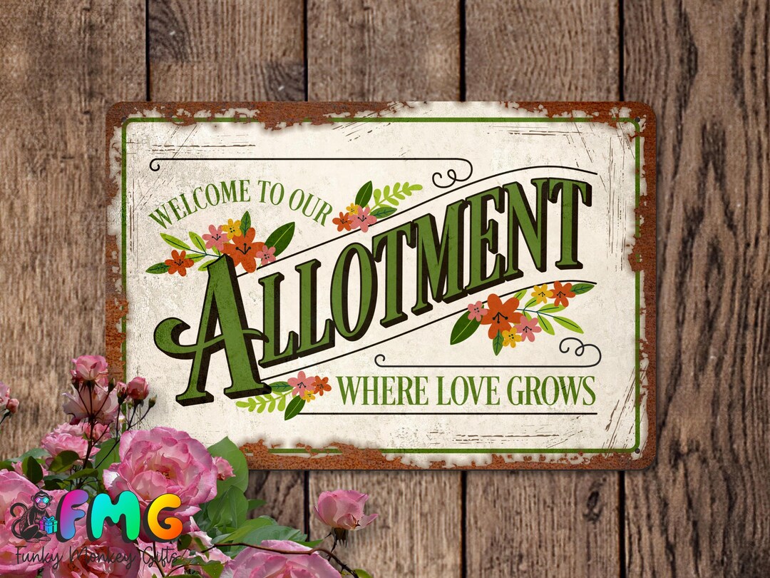 Allotment Gift for Her Allotment Sign Gift for Him Gardening Lover Gift ...