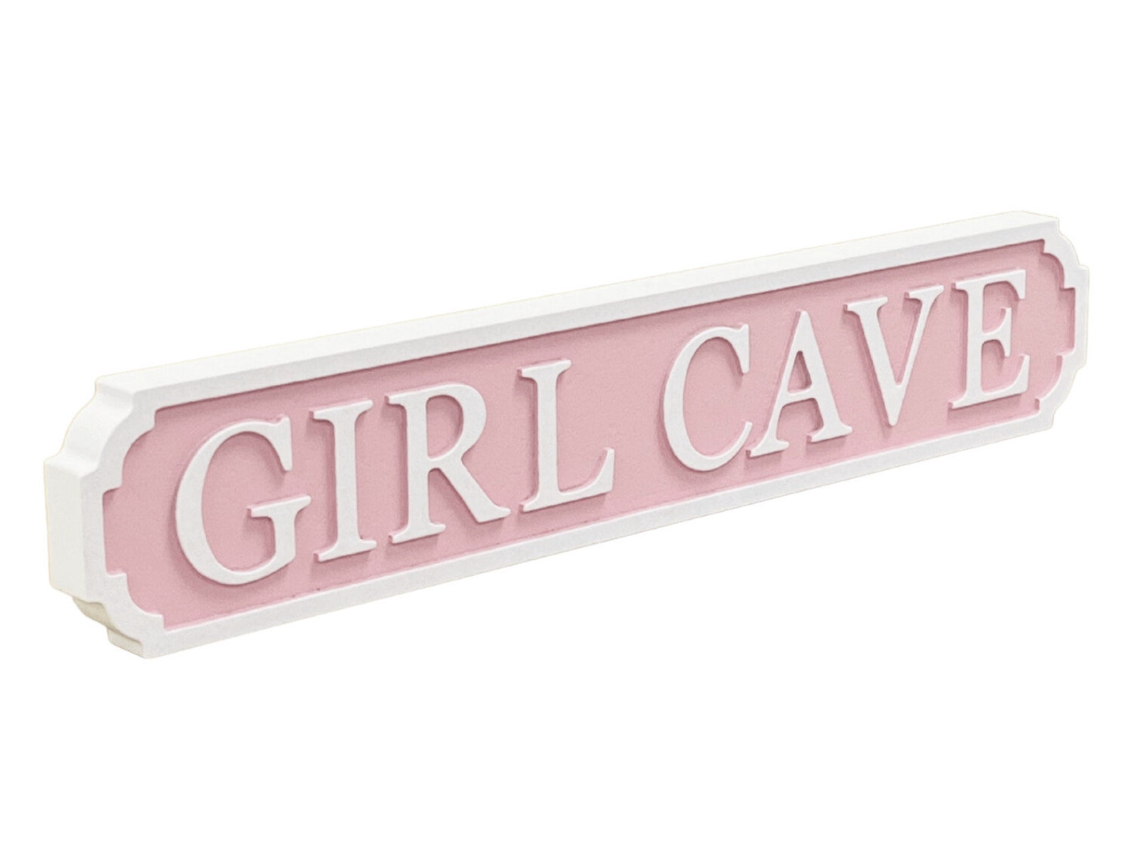 GIRL CAVE Pink Novelty Vintage Street Road Sign Gift Indoor Home Decor ...