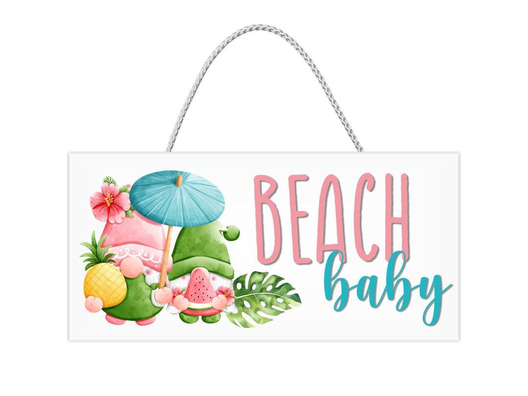 Beach Baby gonk Hanging Plaque Sign - Etsy