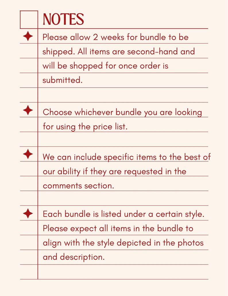 The Nanny Thrift Bundle - Etsy