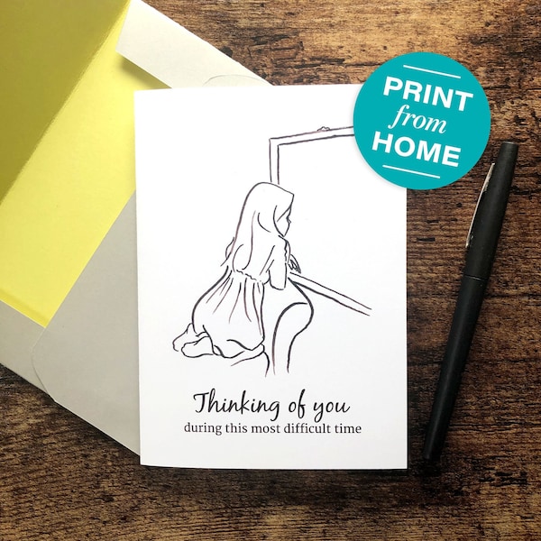 Free Printable Thinking of You Coloring Card - Etsy