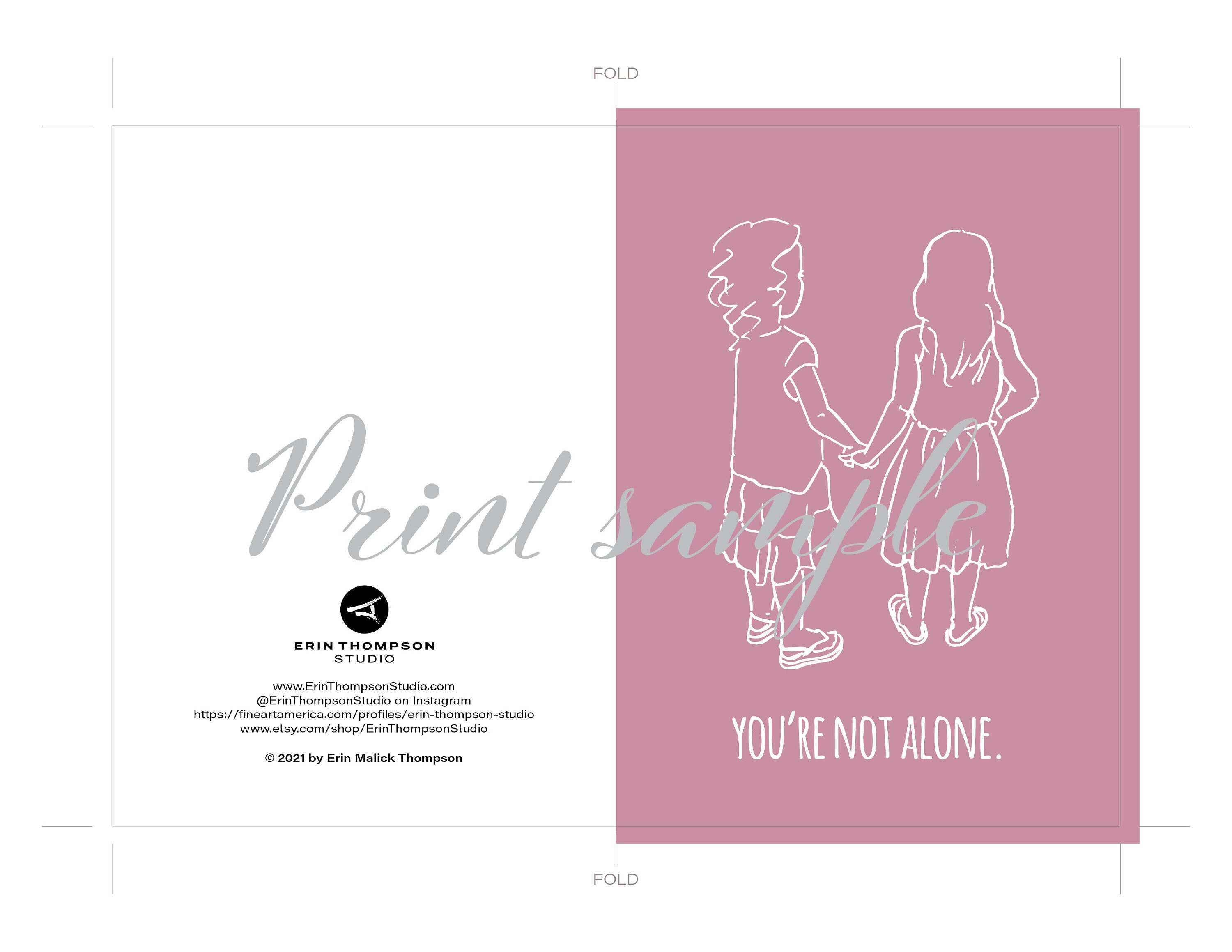 Printable Sympathy Card / Care & Concern Card / Friendship Card: you're ...