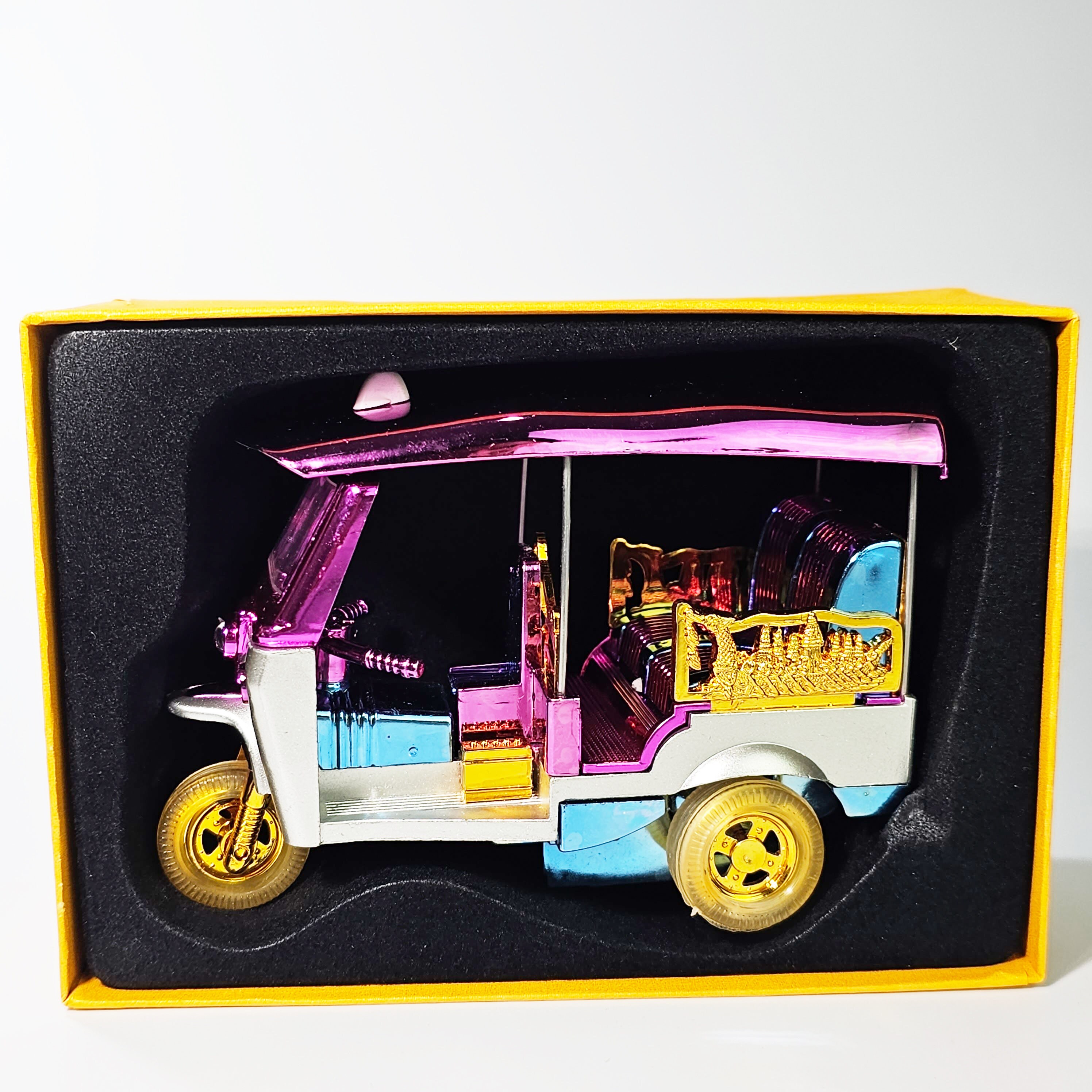 Purple Authentic Handmade Thailand Miniature Wind-up Tuk-tuk Toy ...