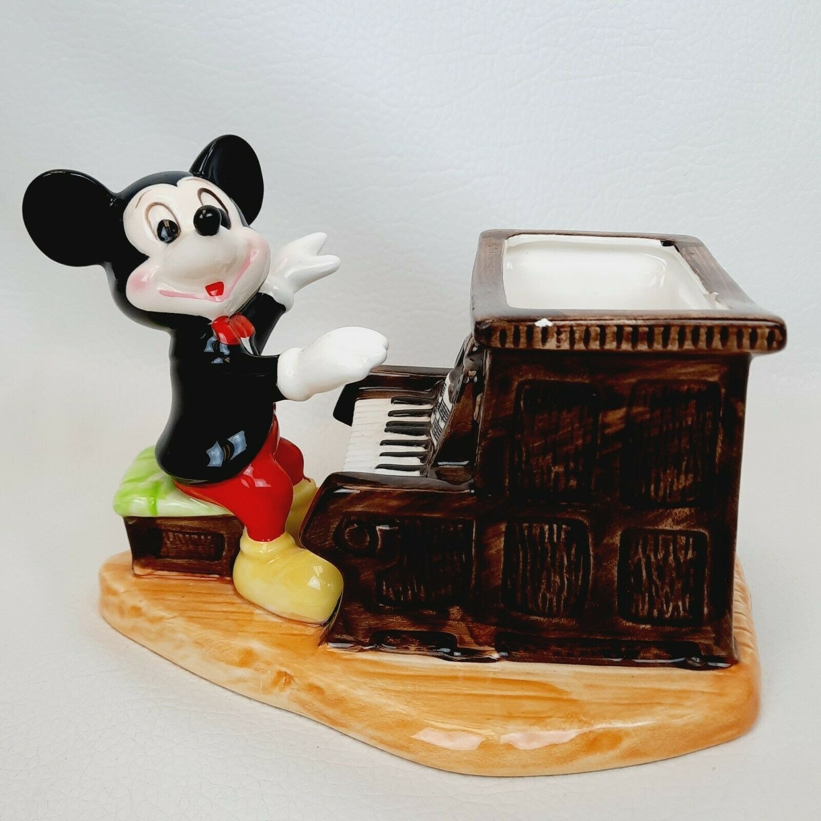 Vintage Walt Disney Productions Mickey Mouse Piano Ceramic Planter ...
