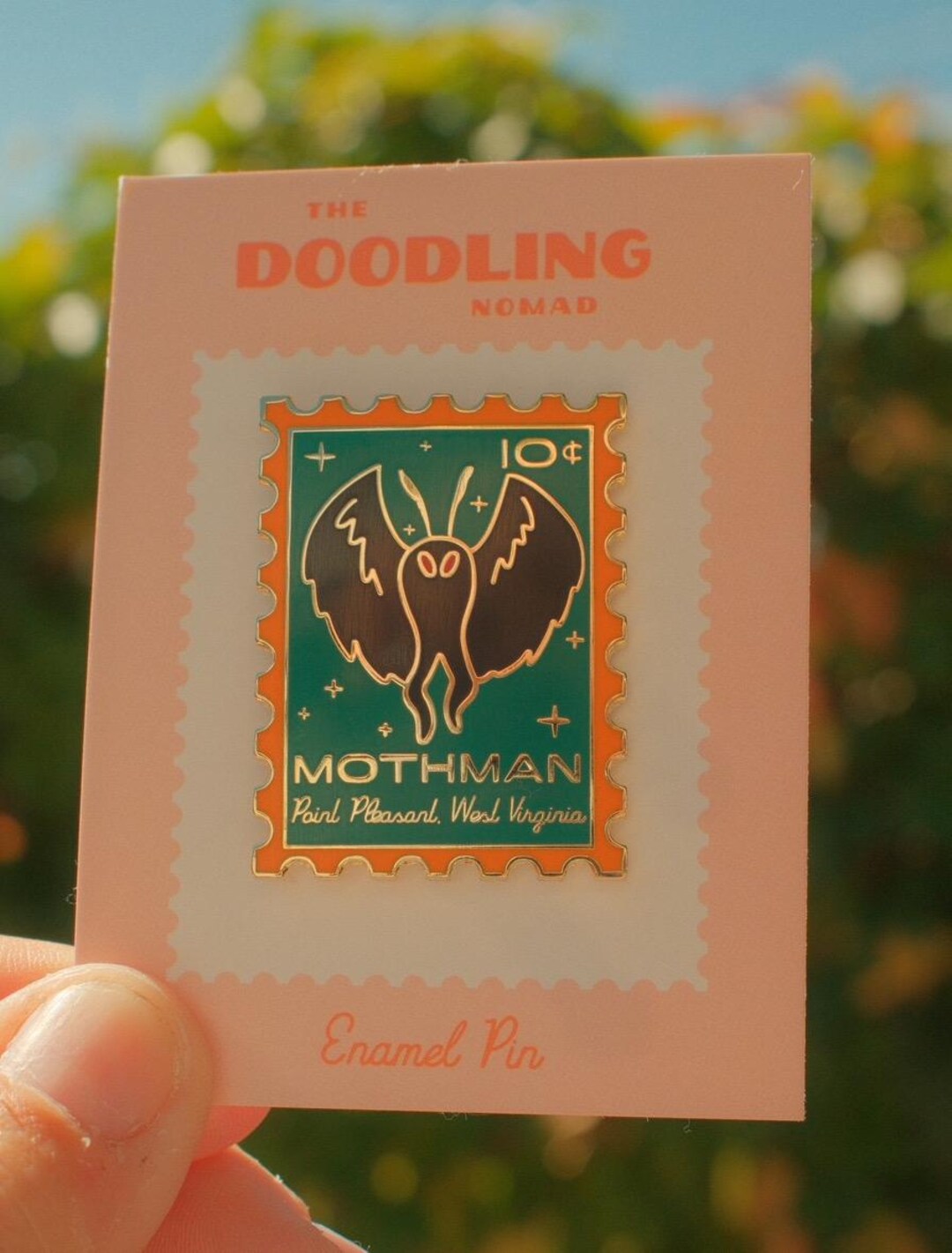 Mothman Hard Enamel Pin - Etsy