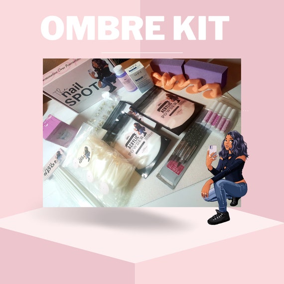 Ombre Practice Nail Kit Nail Supplies | Etsy