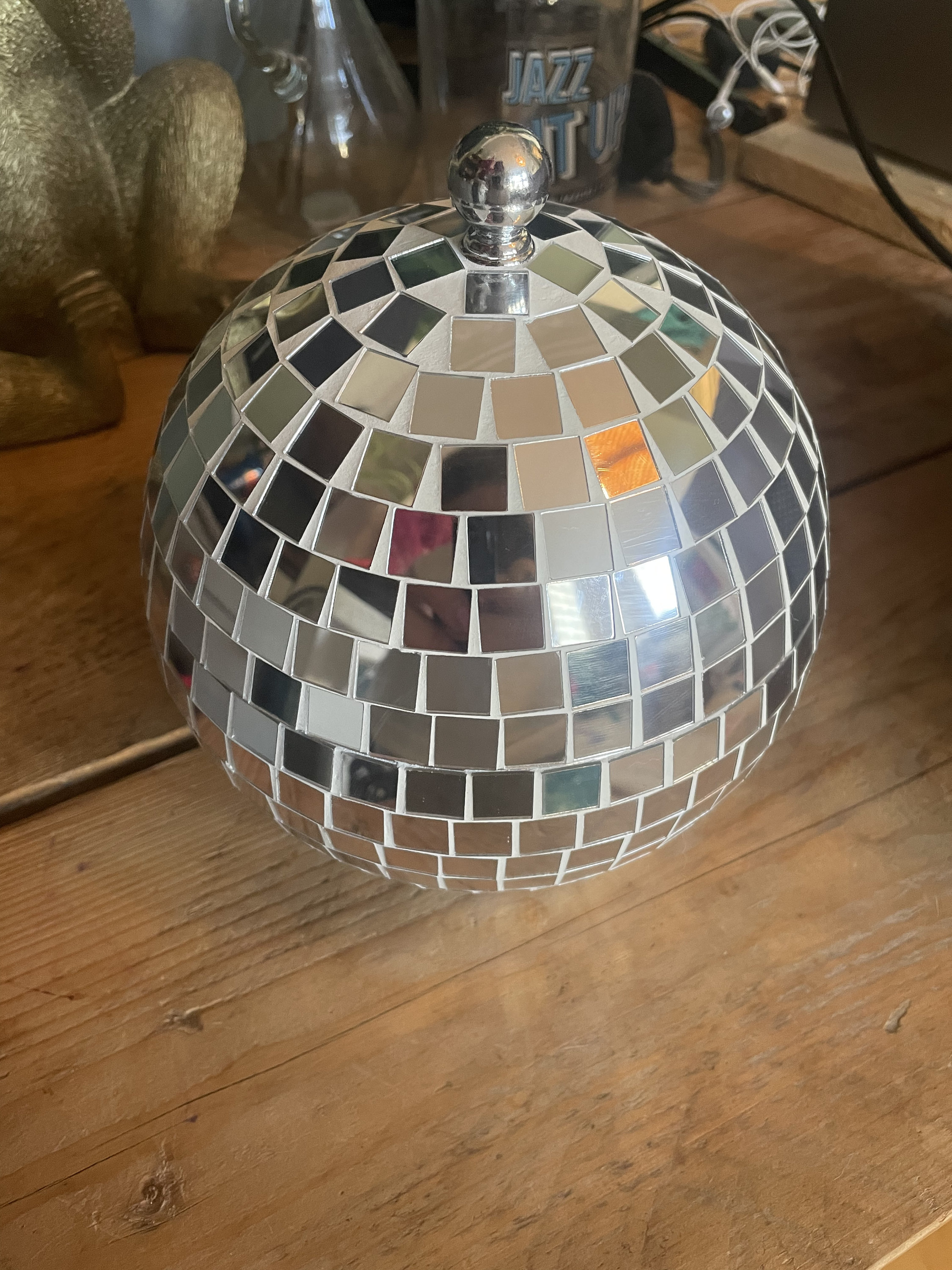 Disco Ball Silver Ice Bowl - Etsy UK
