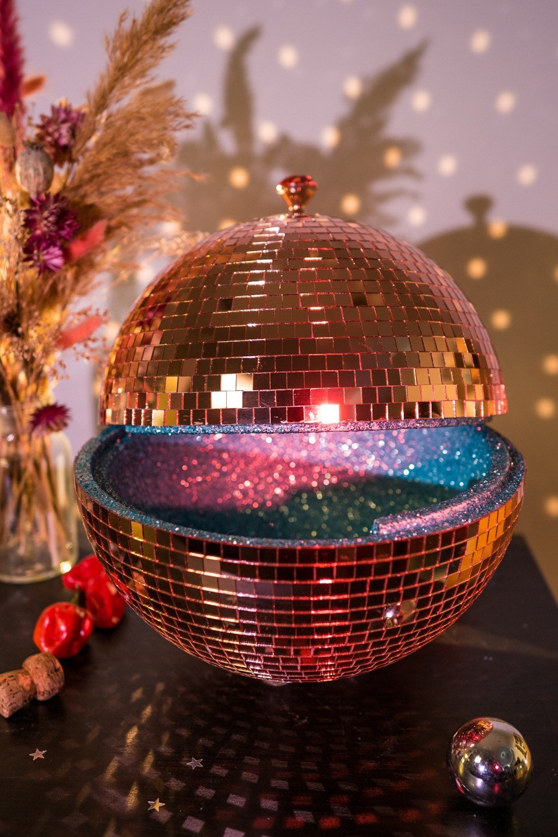 Rose Gold Disco Ball - Etsy
