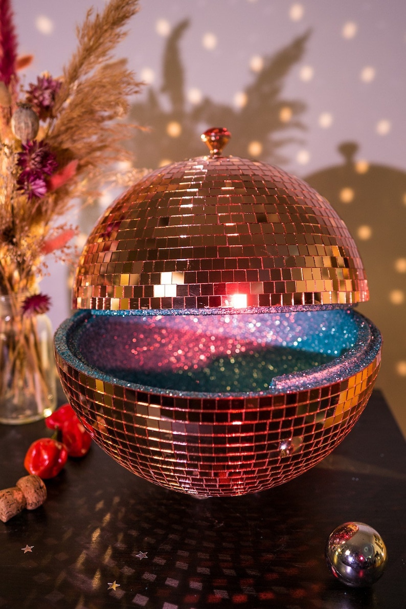 Rose Gold Disco Ball | Etsy