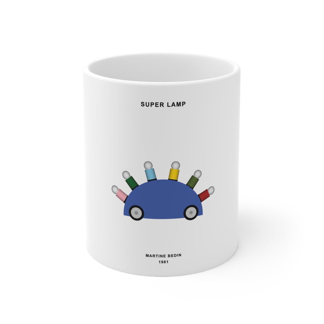 Memphis Mug, Martine Bedin Lamp Mug, Memphis Style, Midcentury Poster ...