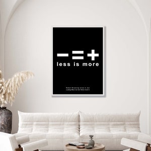 Ludwig Mies Van Der Rohe Poster, Less is More Poster, Mies Van Der Rohe ...