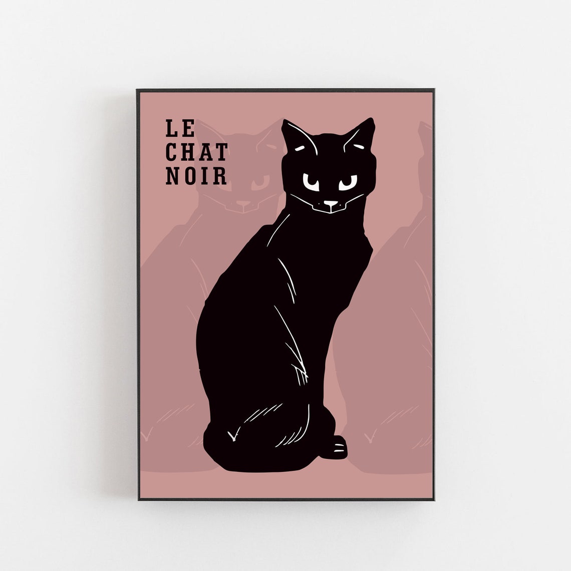 Le Chat Noir Poster, Vintage Black Cat Poster, Le Chat Noir Print ...