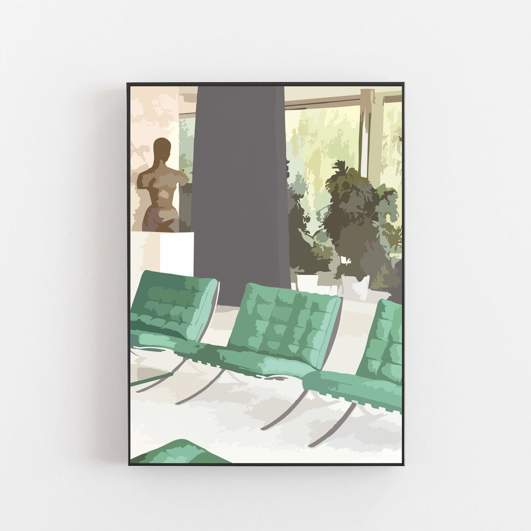 Vila Tugendhat Poster, Villa Tugendhat Print, Mies Van Der Rohe Art ...