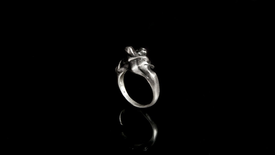 Loving Couple Silver Ring Passion Ring Silver Ring Gift for - Etsy