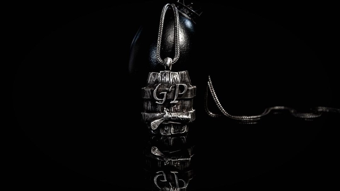 Gangplank Barrel Sterling Silver Necklace: League of Legends GP Pendant ...