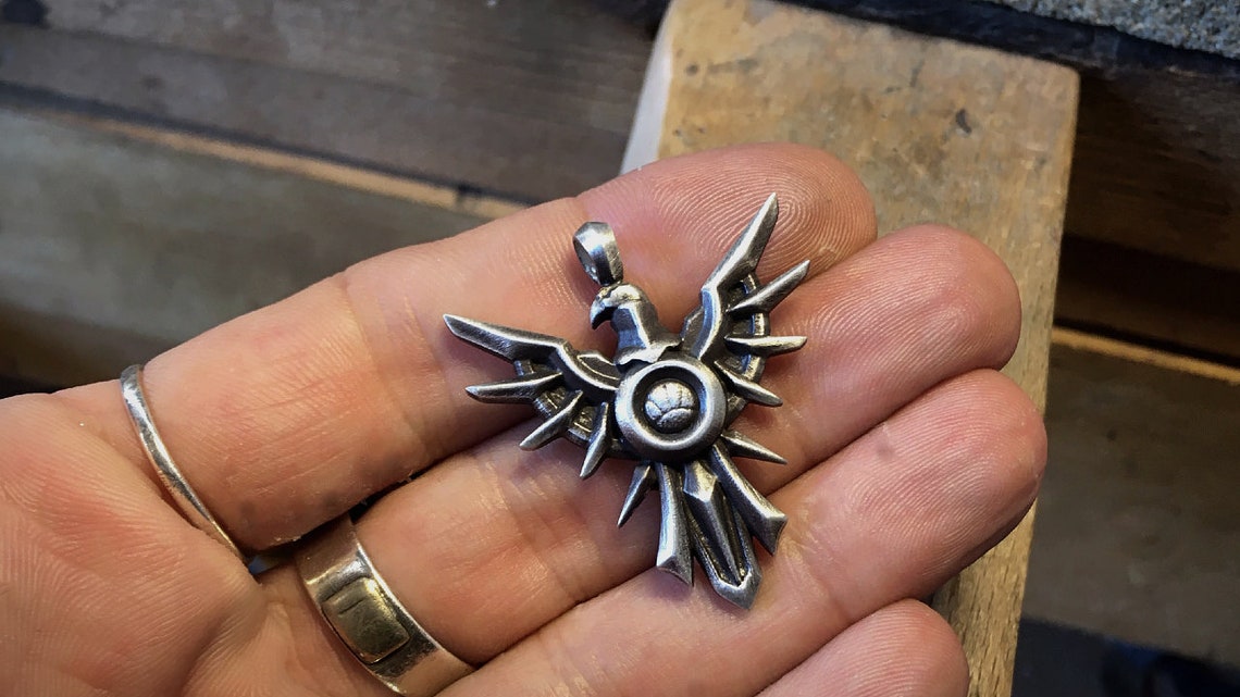 Iron Solari Leona Pendant Leona Silver Pendant Locket of the | Etsy