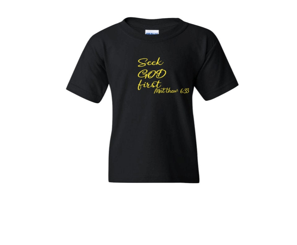 Seek GOD First T-Shirt Religious T-Shirt | Etsy