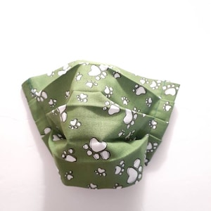 Green, Fabric Reusable Face Mask, Anti Pollen, Dust Mask, Washable Face ...