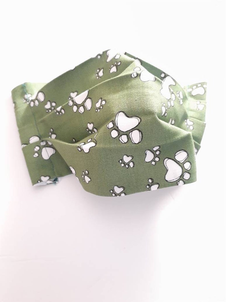 Green, Fabric Reusable Face Mask, Anti Pollen, Dust Mask, Washable Face ...