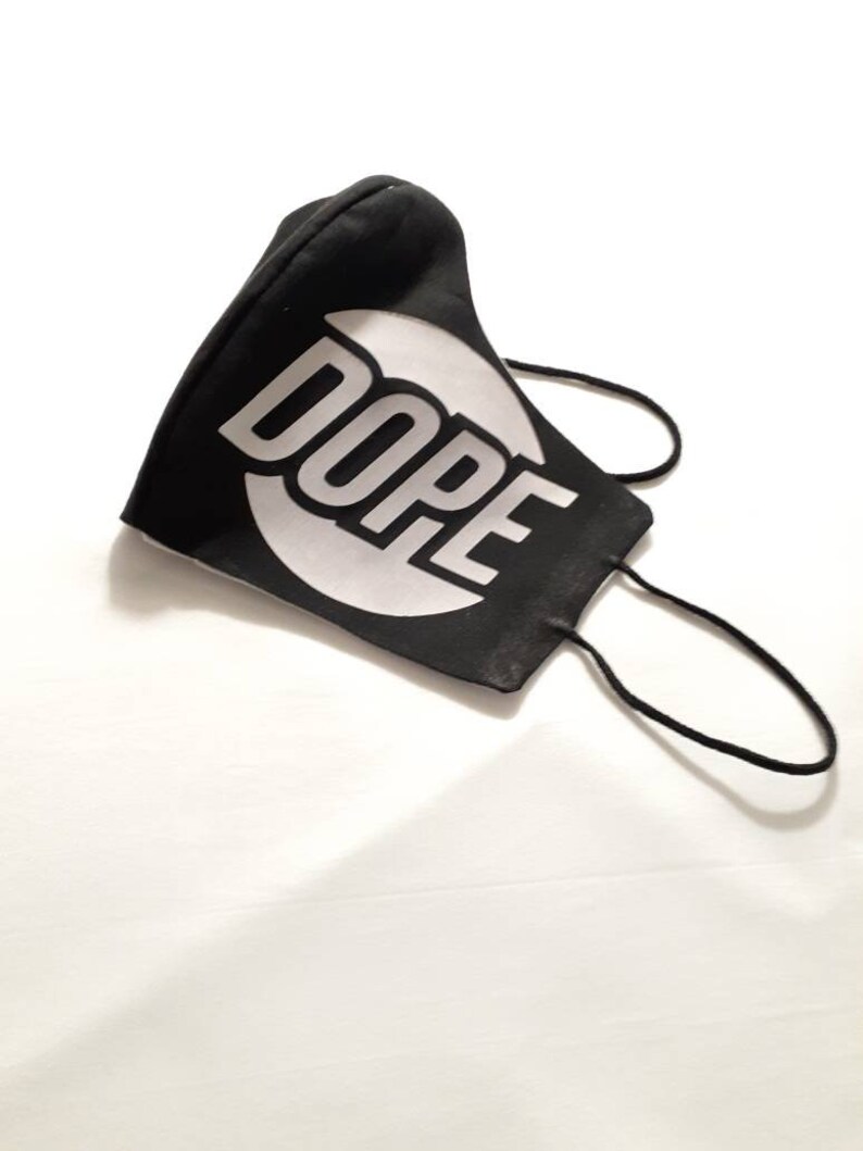 Dope Face Mask Black Reusable Face Mask Washable Face Mask | Etsy