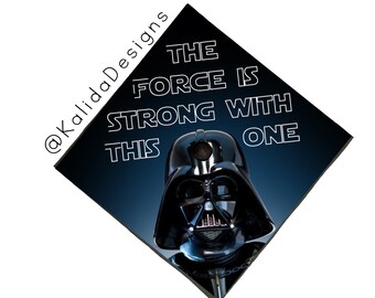 Graduation Cap PRINTED Grad Cap Decal Topper Star Wars | Etsy