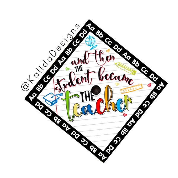 Graduation Cap Letter - Etsy