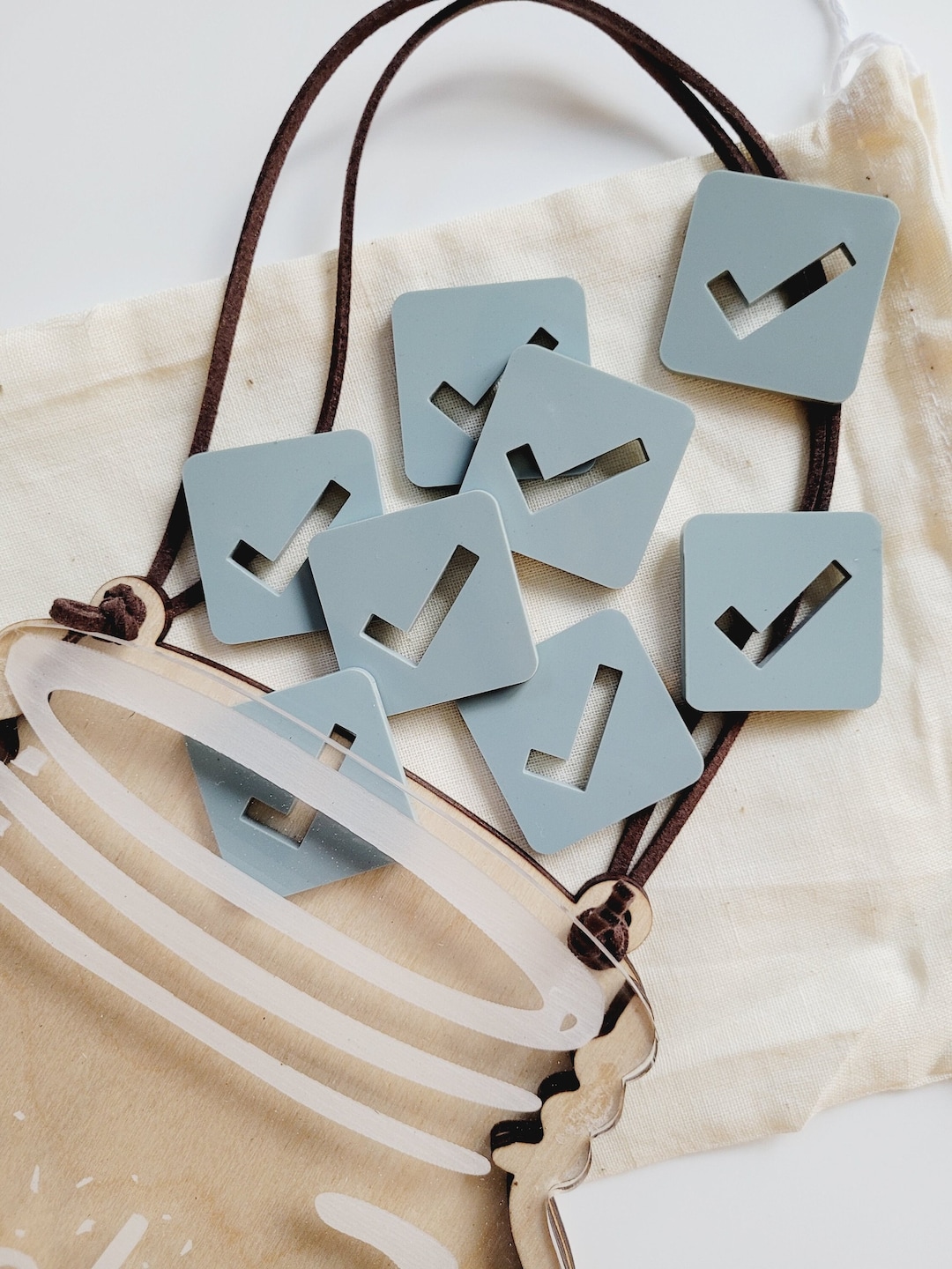 20 Check Mark Tokens for Reward Jars (lettermail Shipping to Canada) - Etsy