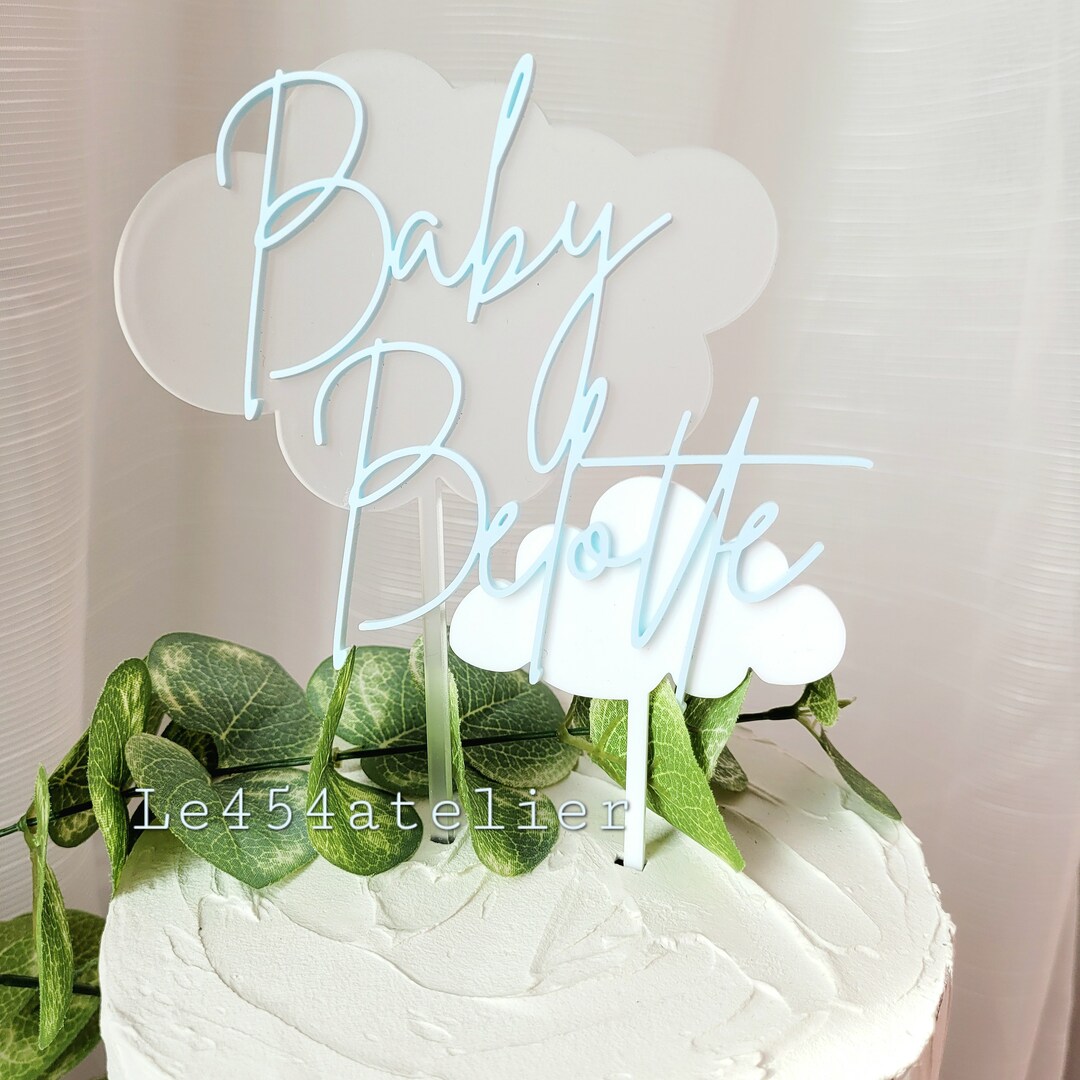 Cake Topper Cloud Nine Themed Cake Decor Head in the Clouds Cake Topper ...